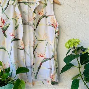 Vintage | Tops | Vintage Vsco 9s Hawaiian Tank Button Up Popover | Poshmark